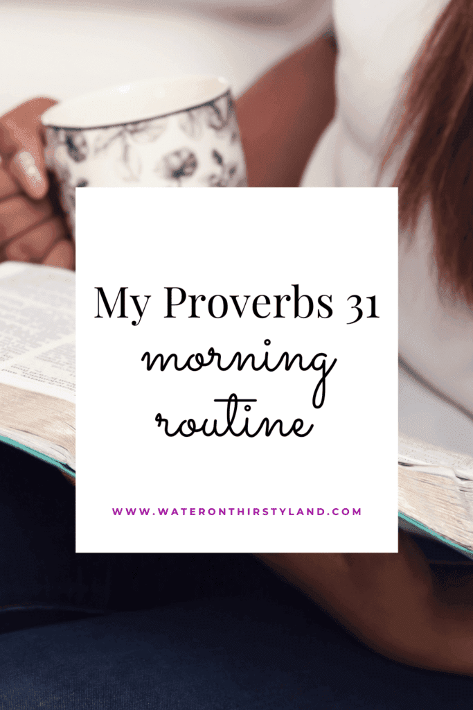 My Morning Routine With God Water On Thirsty Land