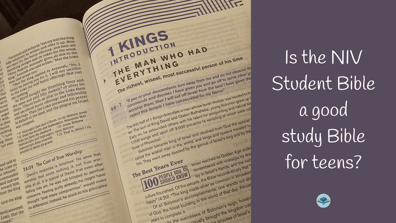 Is the NIV Student Bible a good study Bible for youth? | Water on ...