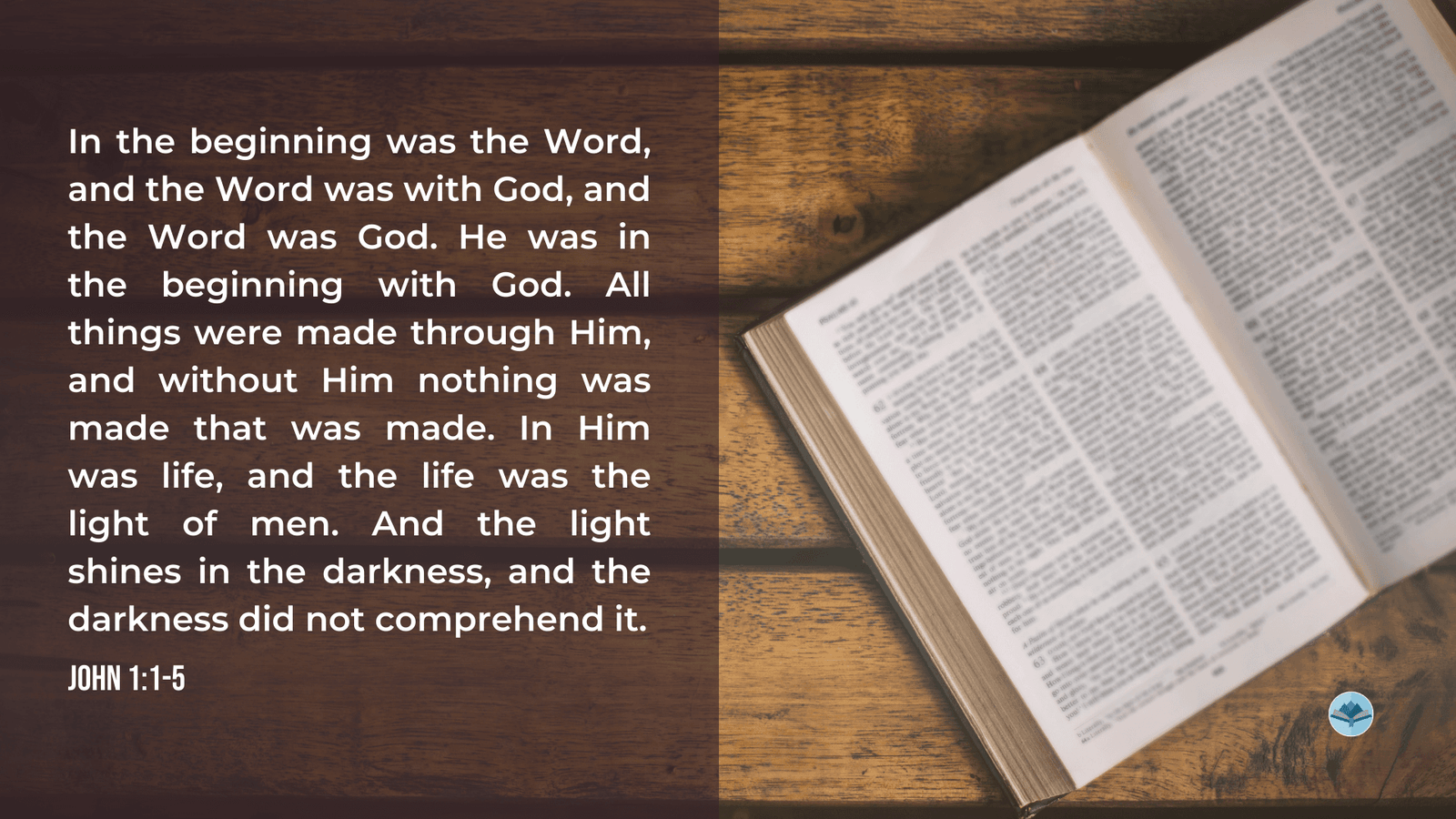 John 1:1-5 Wallpapers | Water on Thirsty Land